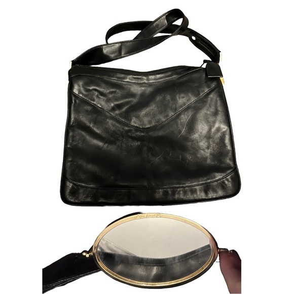 Lou Taylor | Bags | Vintage Lou Taylor Black Leather Purse W Internal ...